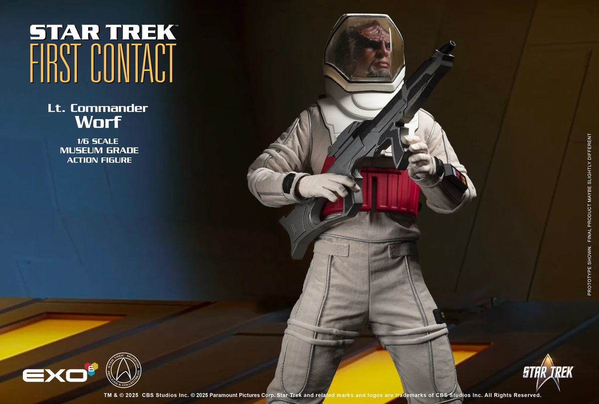 EXO-6 Star Trek: First Contact Lt. Commander Worf in EVA Suit 1/6 Scal ...