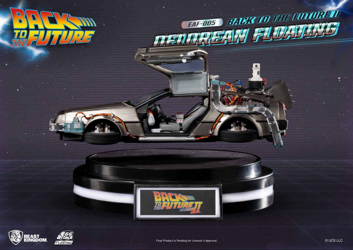 Beast Kingdom Back to the Future II Magnetic Floating DeLorean Time Ma ...