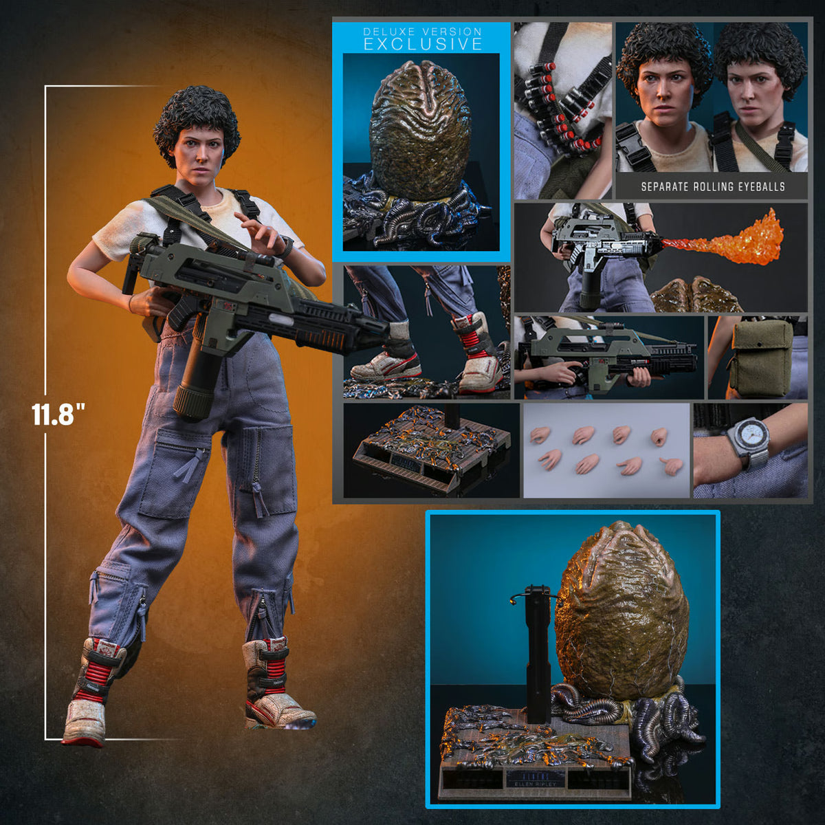 Hot Toys 1986 Aliens 40th Anniversary Ellen Ripley (Deluxe Version) 1 ...