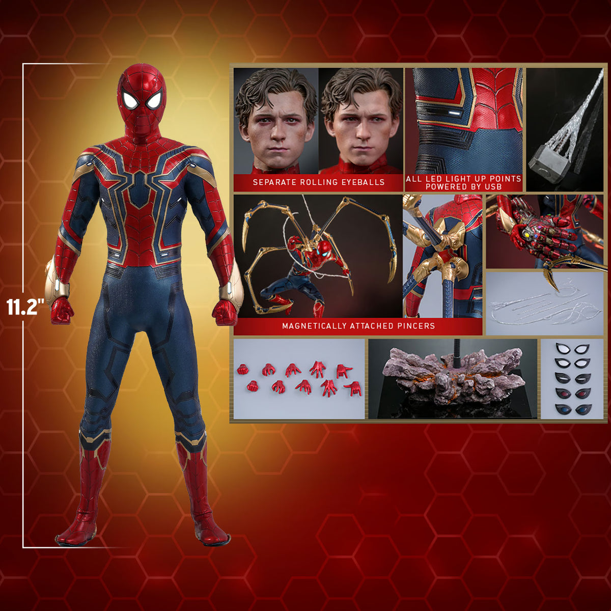 Hot Toys Marvel Comics Avengers: Endgame Iron Spider (2.0) 1/6 Scale 1 ...