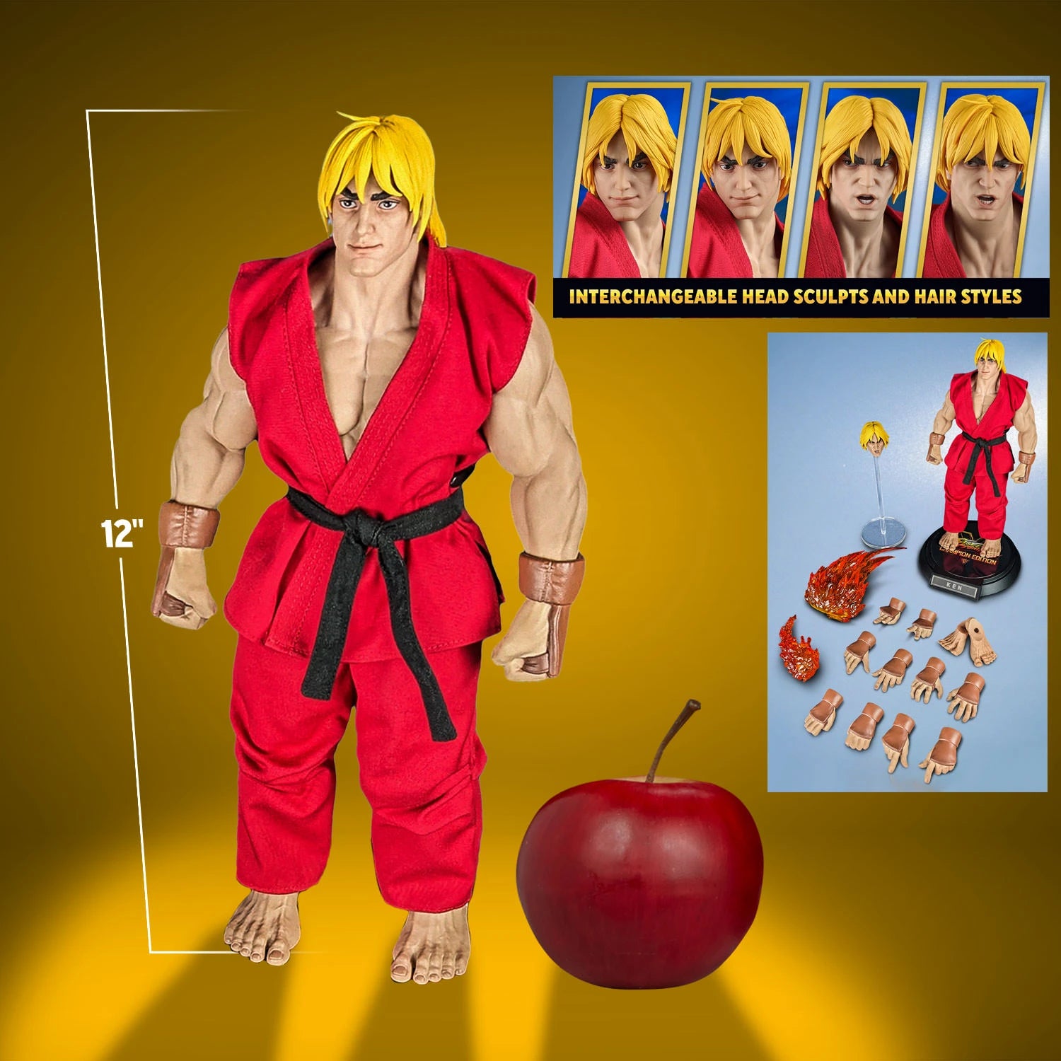 Iconiq Studios Street Fighter V Iconiq Gaming Series Ken Masters 1/6 S ...